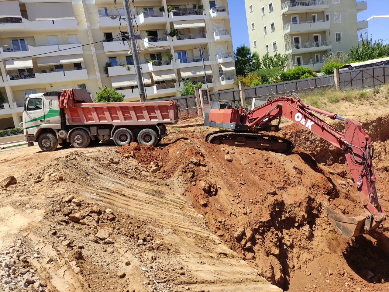 Εργασίες Εκσκαφής στο Μαρούσι - ΟΔΙΟΣ Τεχνική Κατασκευαστική